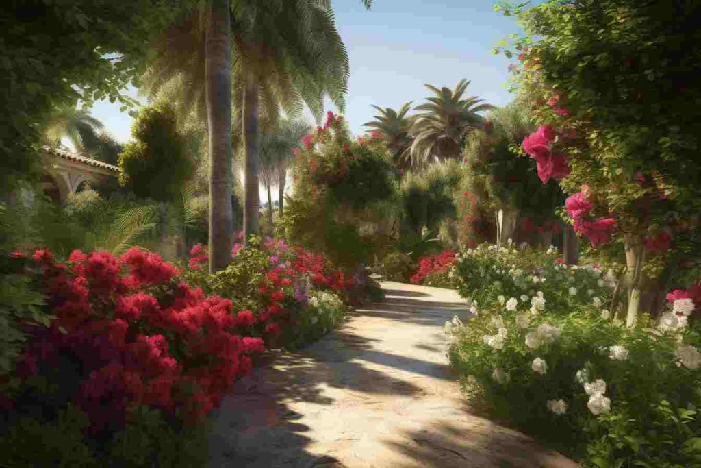 10 Palm Tree Flower Bed Ideas for Your Tropical Garden Oasis - Foliage ...