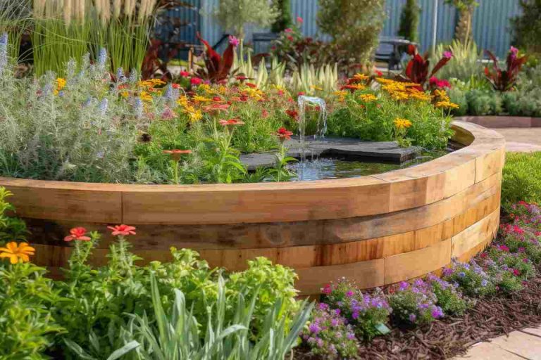 10 Landscape Timber Flower Bed Ideas: A Guide to Creating a Rustic ...