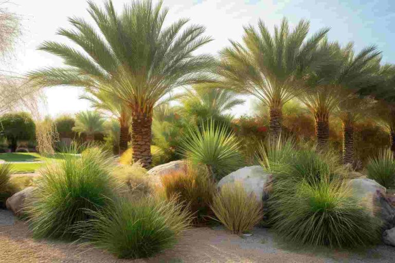 10 Palm Tree Flower Bed Ideas for Your Tropical Garden Oasis - Foliage ...