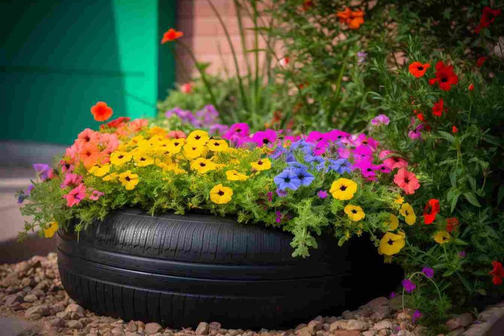 10 Tractor Tire Flower Bed Ideas for a Unique and Eye-Catching Garden ...