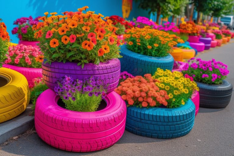 10 Tire Flower Bed Ideas for a Beautiful and Sustainable Garden ...