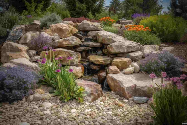 10 Easy and Affordable Flower Bed Ideas with River Rock to Create the ...