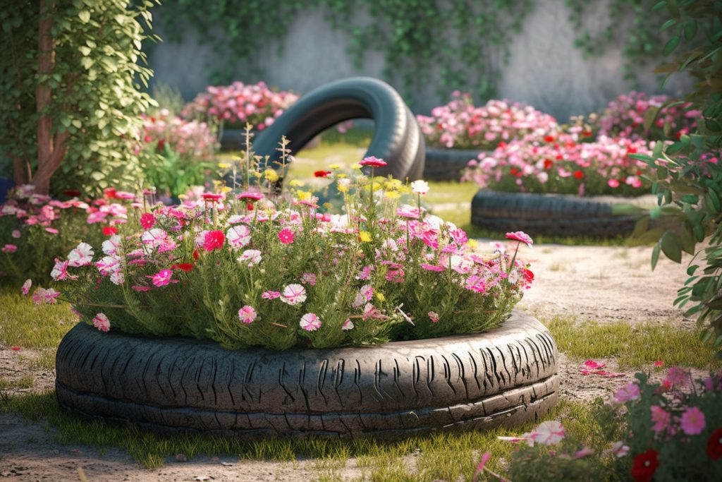 10 Tire Flower Bed Ideas for a Beautiful and Sustainable Garden ...