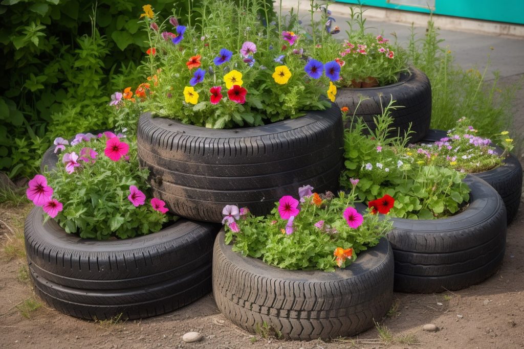 10 Tire Flower Bed Ideas for a Beautiful and Sustainable Garden ...