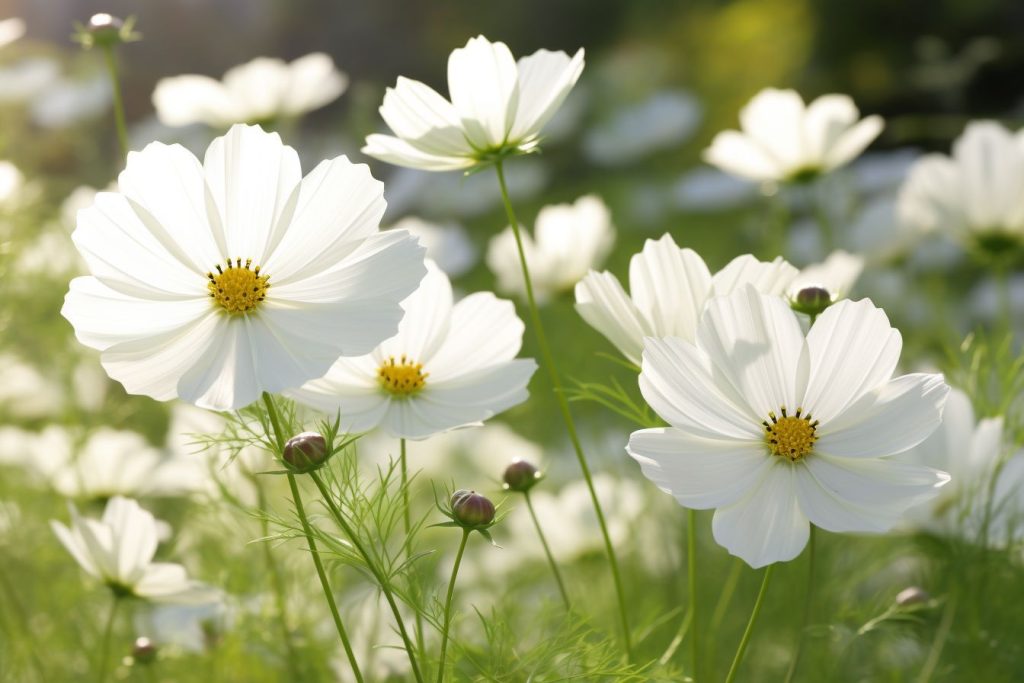 White Cosmos Flower Meaning, Symbolism & Spiritual Significance - Foliage Friend - Learn About ...