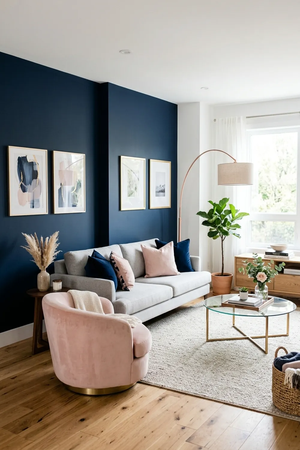 20 Navy Blue Living Room Ideas - Foliage Friend - Learn About Different ...